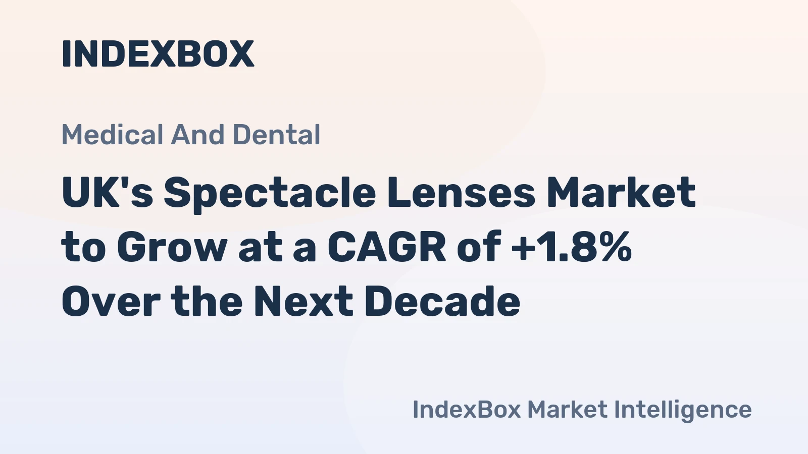 UK's Spectacle Lenses Market to Grow at a CAGR of +1.8% Over the Next Decade