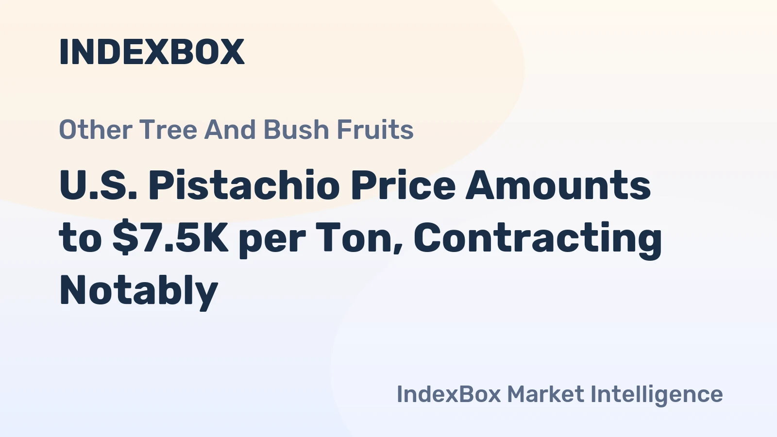U.S. Pistachio Price Amounts to $7.5K per Ton, Contracting Notably