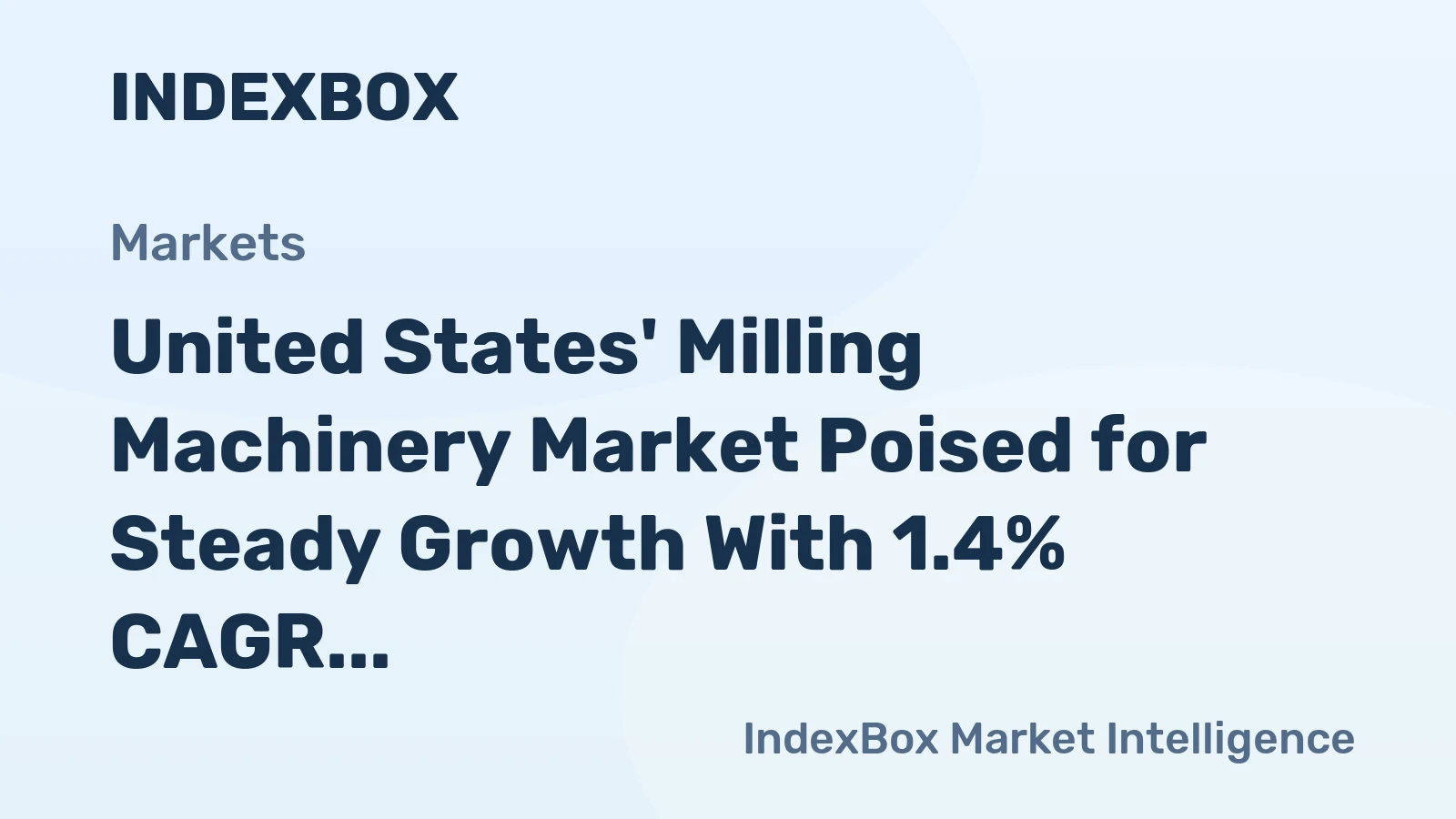 United States' Milling Machinery Market Poised for Steady Growth With 1.4% CAGR Through 2035