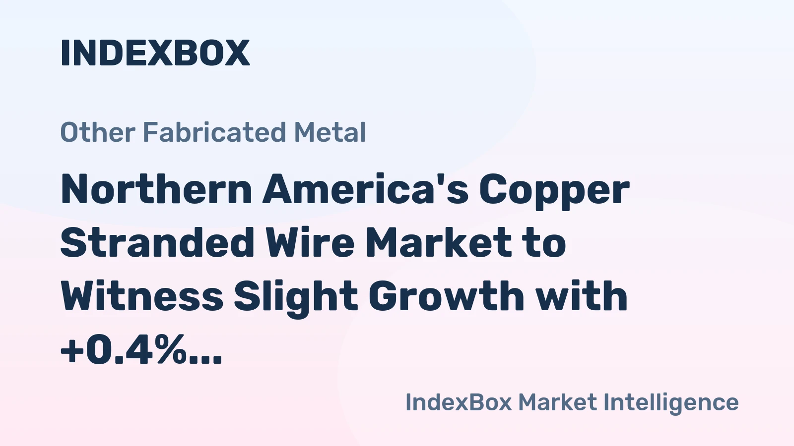 Northern America's Copper Stranded Wire Market to Witness Slight Growth with +0.4% CAGR
