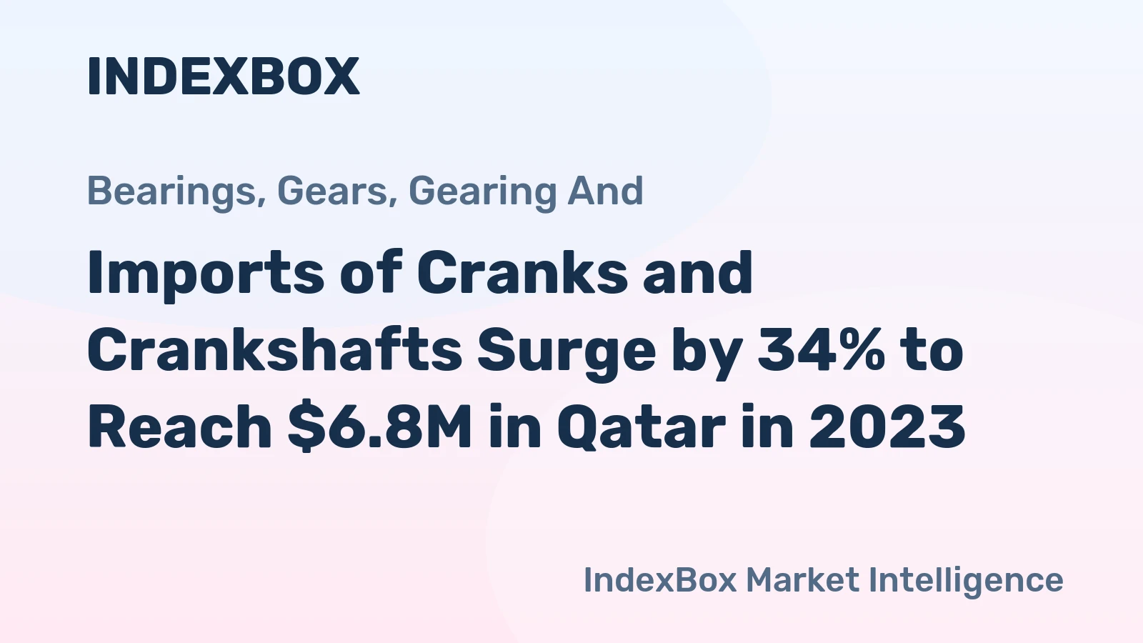 Imports of Cranks and Crankshafts Surge by 34% to Reach $6.8M in Qatar in 2023