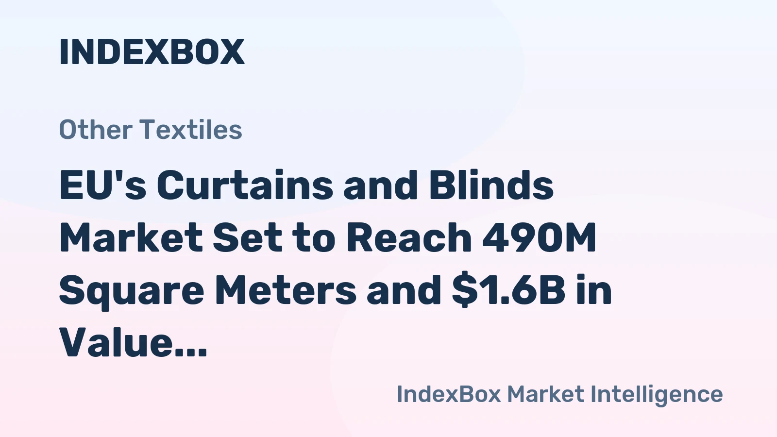 EU's Curtains and Blinds Market Set to Reach 490M Square Meters and $1.6B in Value