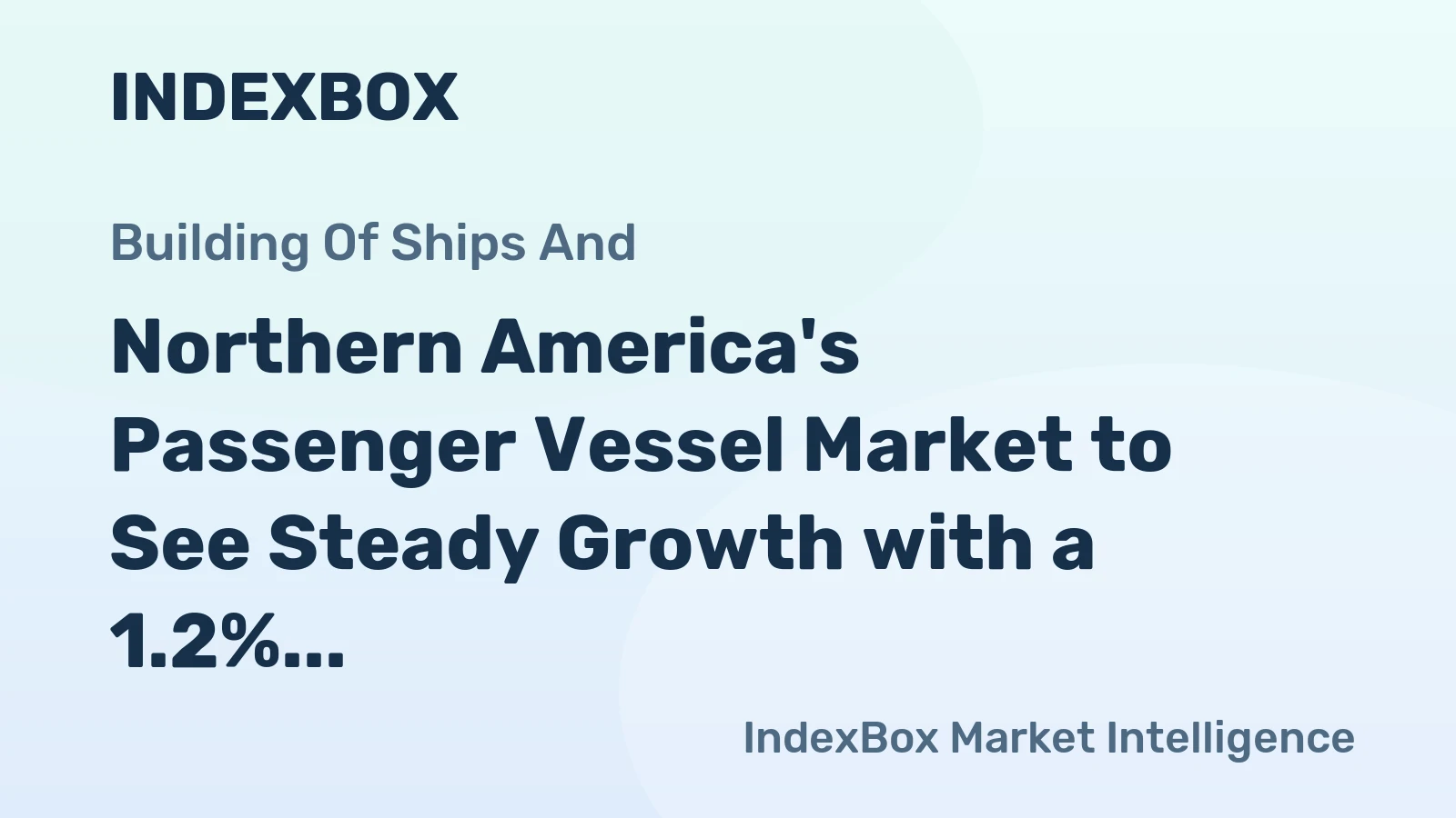 Northern America's Passenger Vessel Market to See Steady Growth with a 1.2% CAGR Through 2035