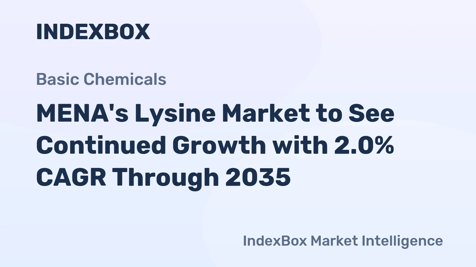 MENA's Lysine Market to See Continued Growth with 2.0% CAGR Through 2035