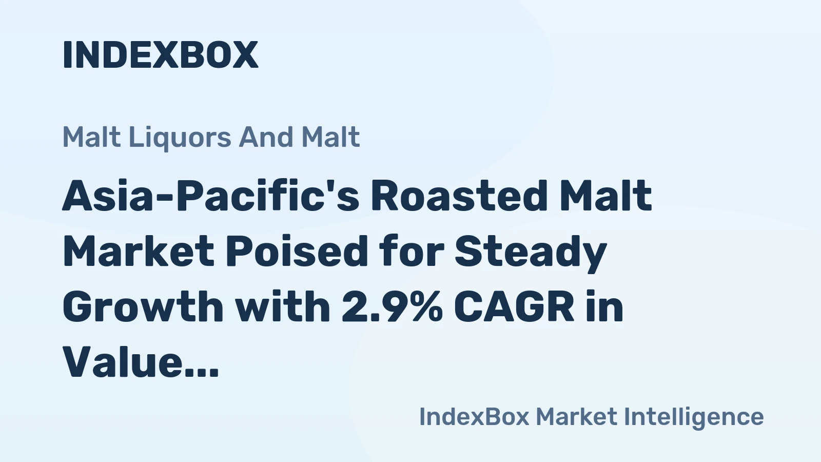 Asia-Pacific's Roasted Malt Market Poised for Steady Growth with 2.9% CAGR in Value