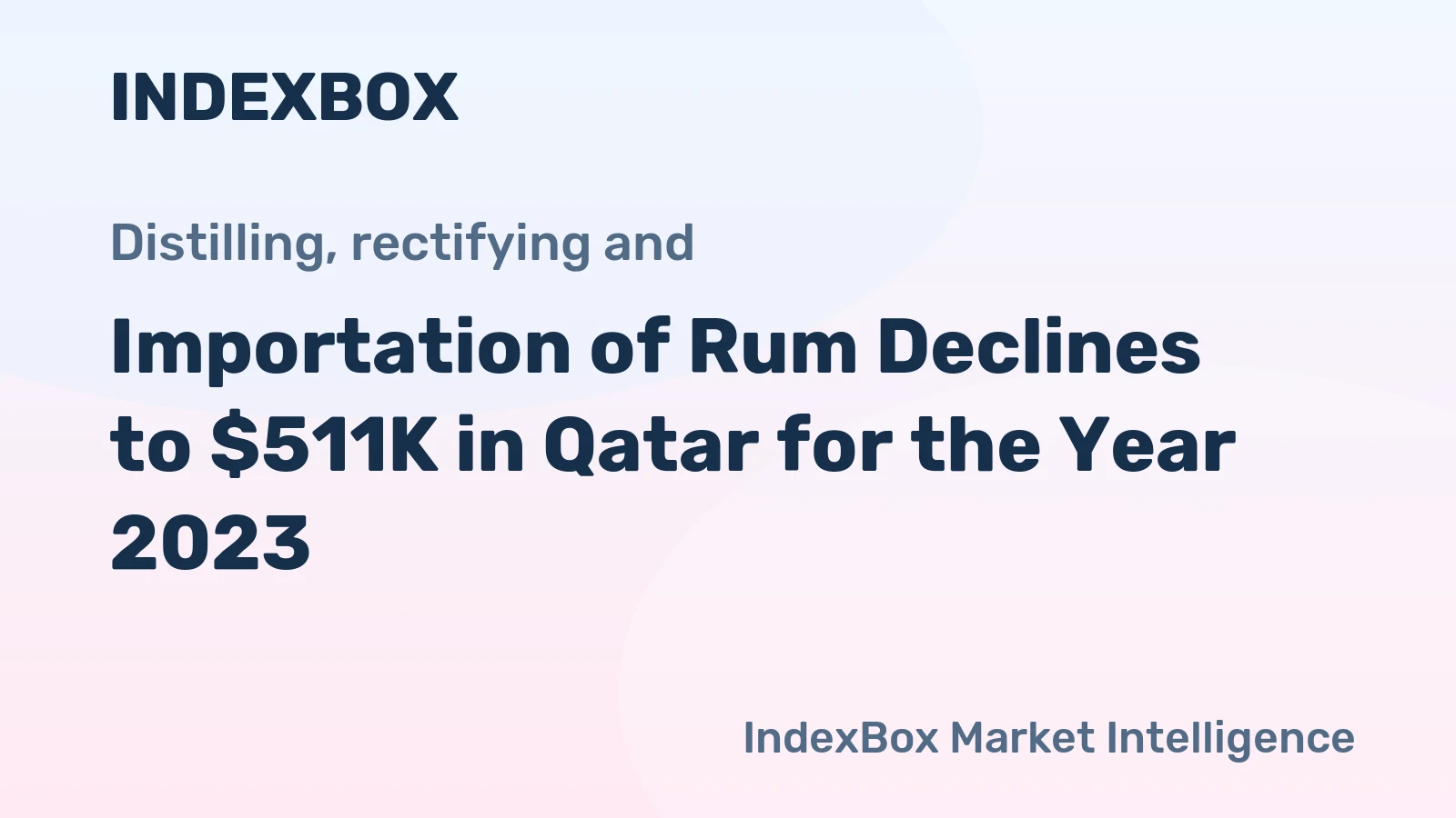 Importation of Rum Declines to $511K in Qatar for the Year 2023