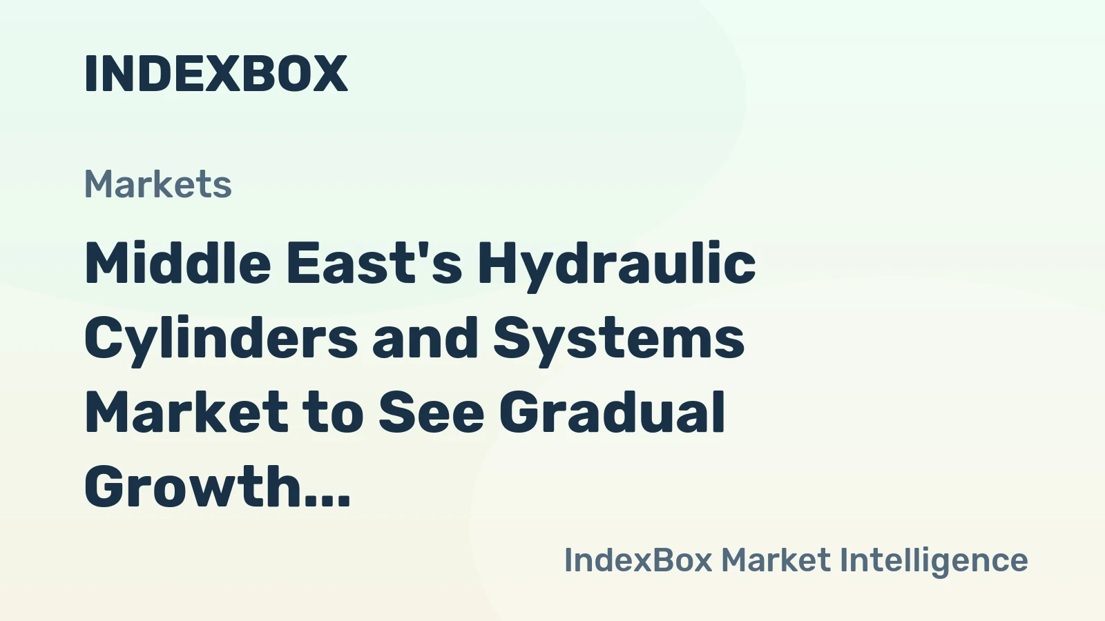 Middle East's Hydraulic Cylinders and Systems Market to See Gradual Growth with +1.3% CAGR by 2035