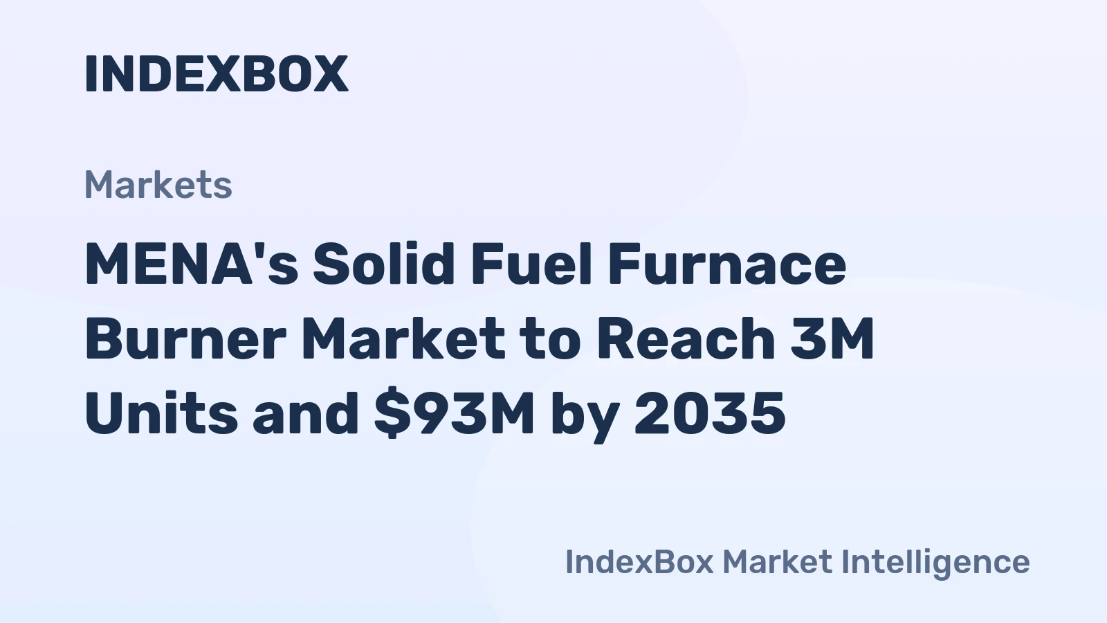MENA's Solid Fuel Furnace Burner Market to Reach 3M Units and $93M by 2035