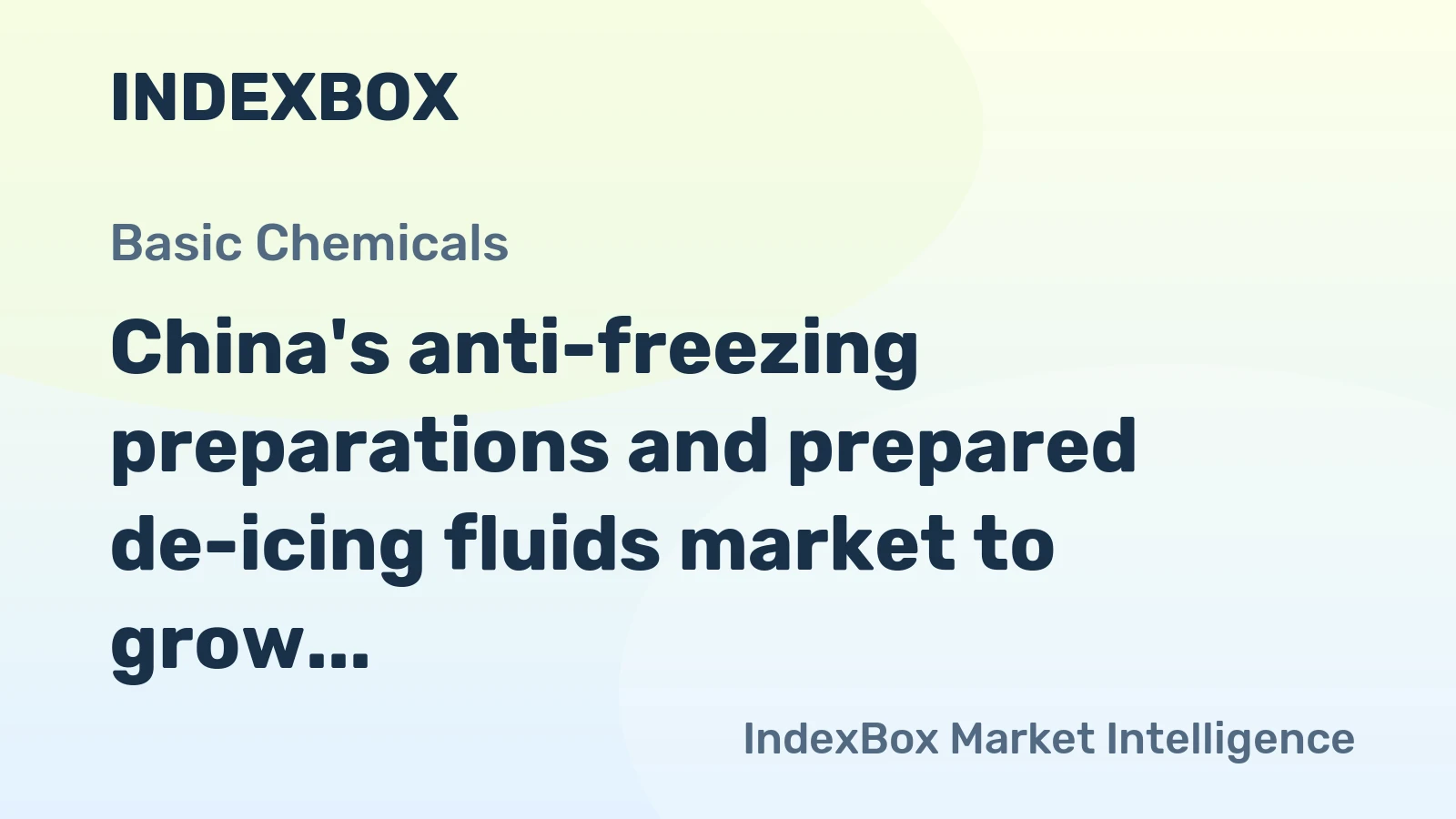 China's anti-freezing preparations and prepared de-icing fluids market to grow at a steady 1.1% CAGR, reaching 1.8M tons by 2035.