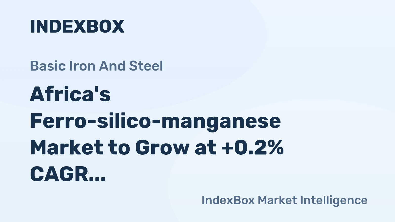 Africa's Ferro-silico-manganese Market to Grow at +0.2% CAGR, Reaching 408K Tons by 2035