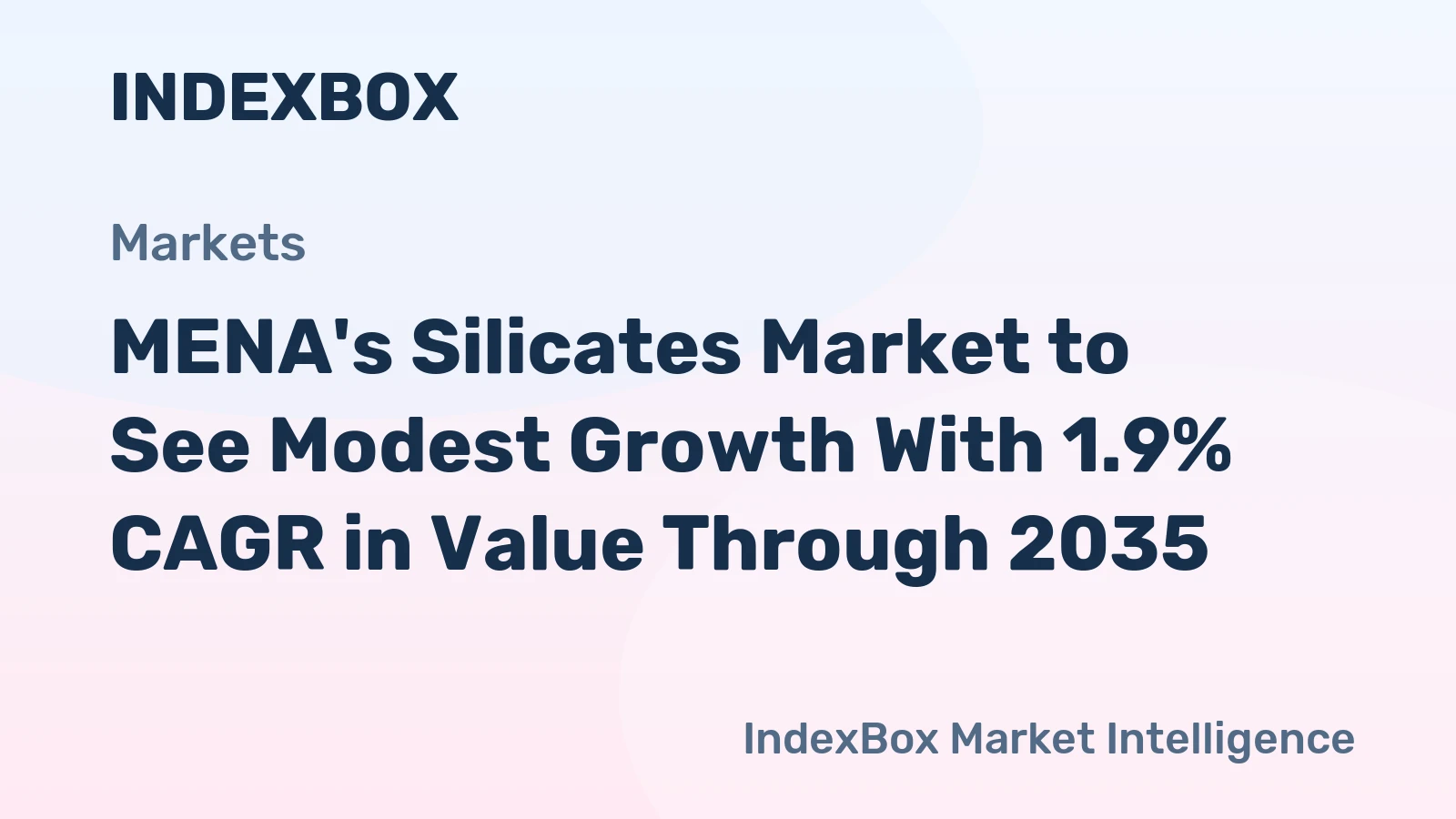 MENA's Silicates Market to See Modest Growth With 1.9% CAGR in Value Through 2035