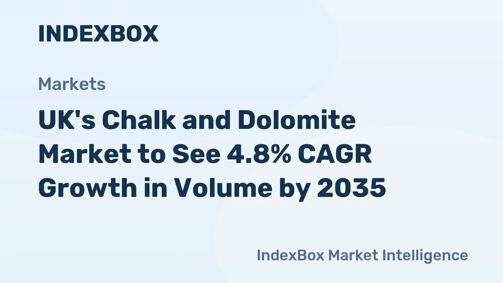 UK's Chalk and Dolomite Market to See 4.8% CAGR Growth in Volume by 2035
