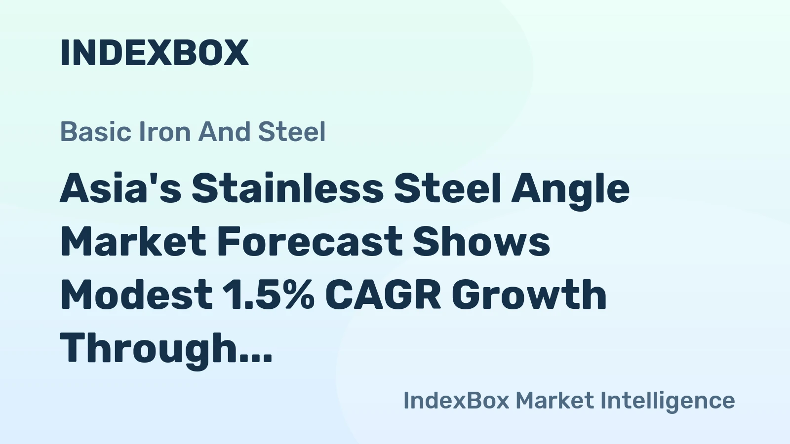 Asia's Stainless Steel Angle Market Forecast Shows Modest 1.5% CAGR Growth Through 2035