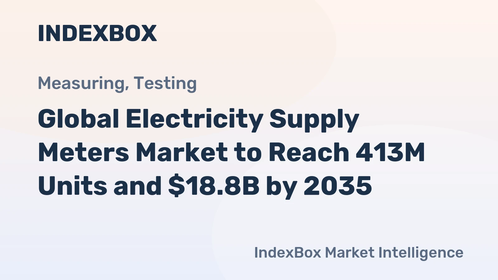 Global Electricity Supply Meters Market to Reach 413M Units and $18.8B by 2035