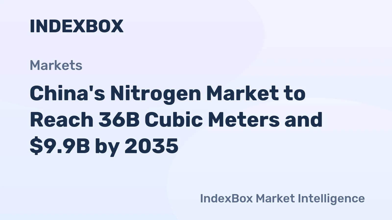 China's Nitrogen Market to Reach 36B Cubic Meters and $9.9B by 2035