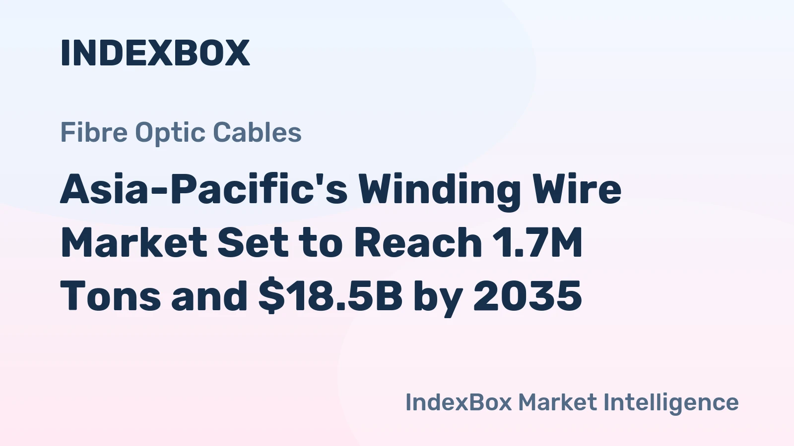 Asia-Pacific's Winding Wire Market Set to Reach 1.7M Tons and $18.5B by 2035