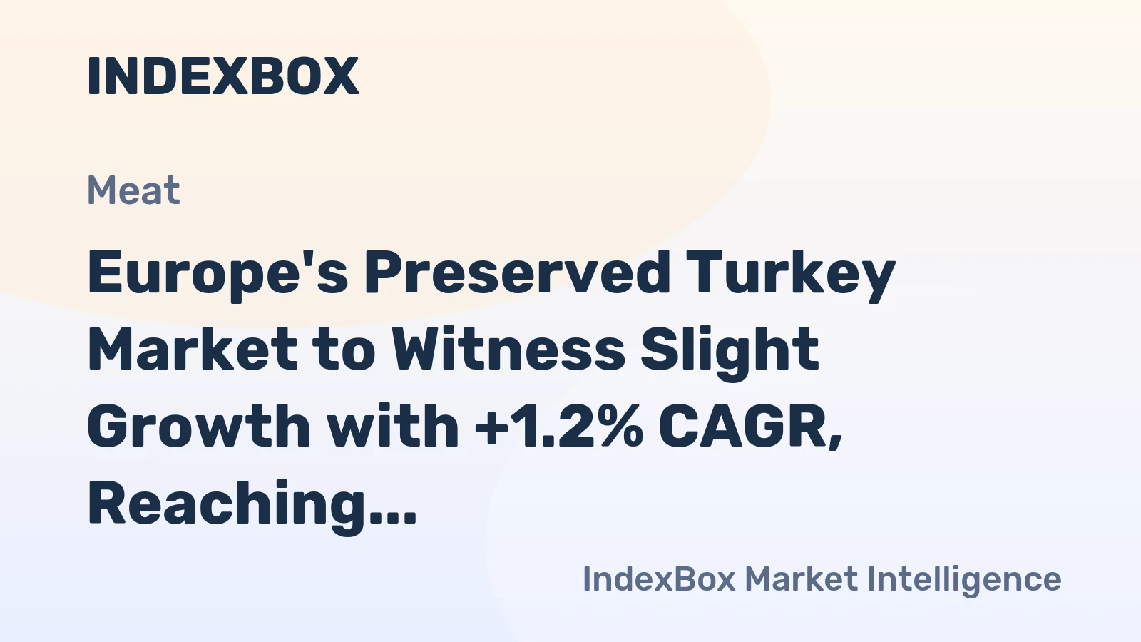 Europe's Preserved Turkey Market to Witness Slight Growth with +1.2% CAGR, Reaching 688K Tons by 2035
