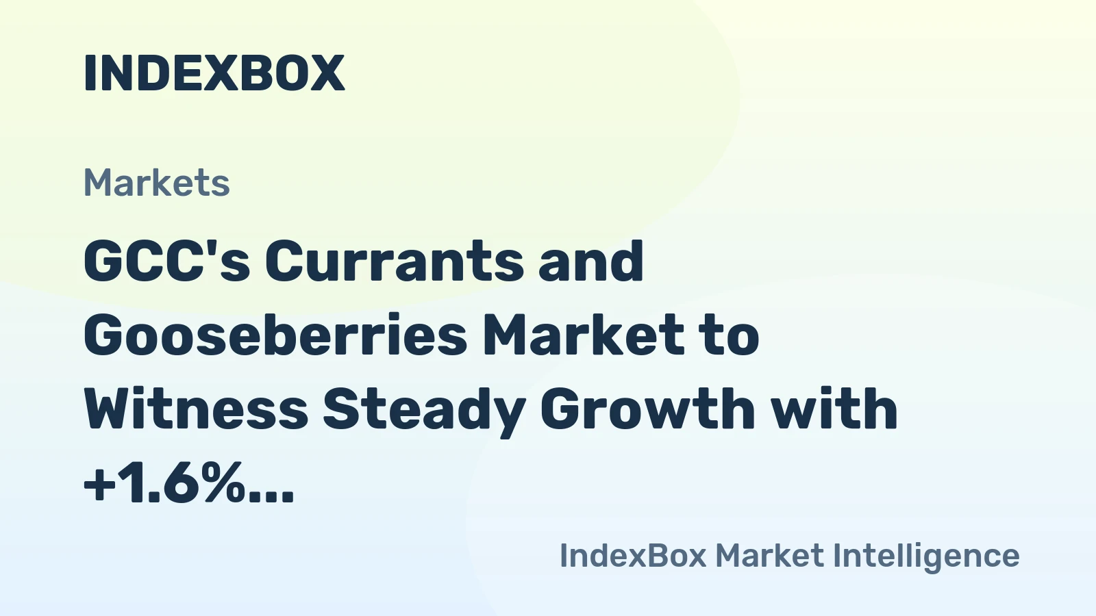 GCC's Currants and Gooseberries Market to Witness Steady Growth with +1.6% CAGR by 2035