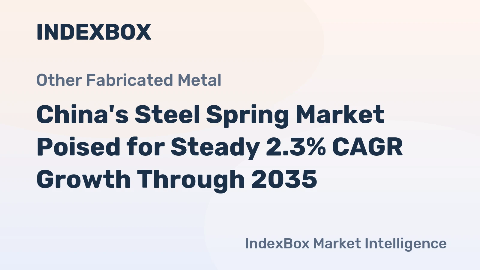 China's Steel Spring Market Poised for Steady 2.3% CAGR Growth Through 2035