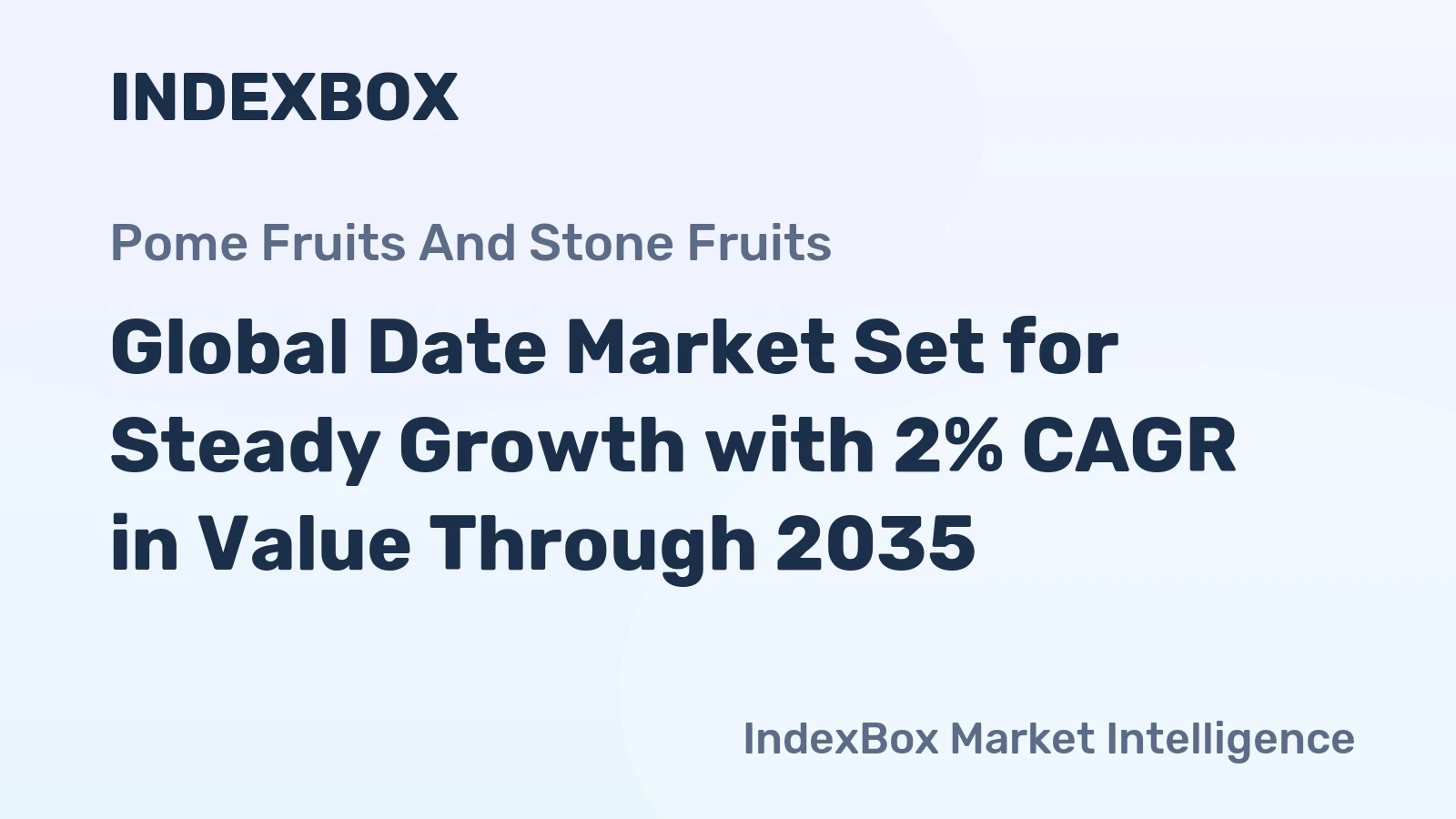 Global Date Market Set for Steady Growth with 2% CAGR in Value Through 2035