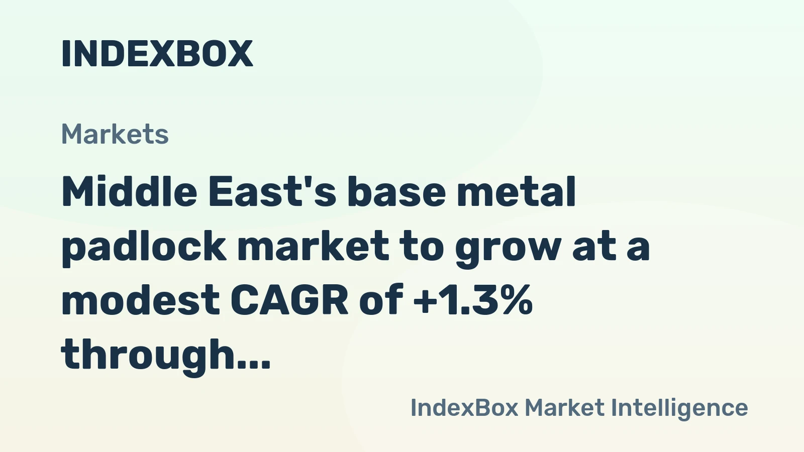 Middle East's base metal padlock market to grow at a modest CAGR of +1.3% through 2035, driven by rising regional demand.