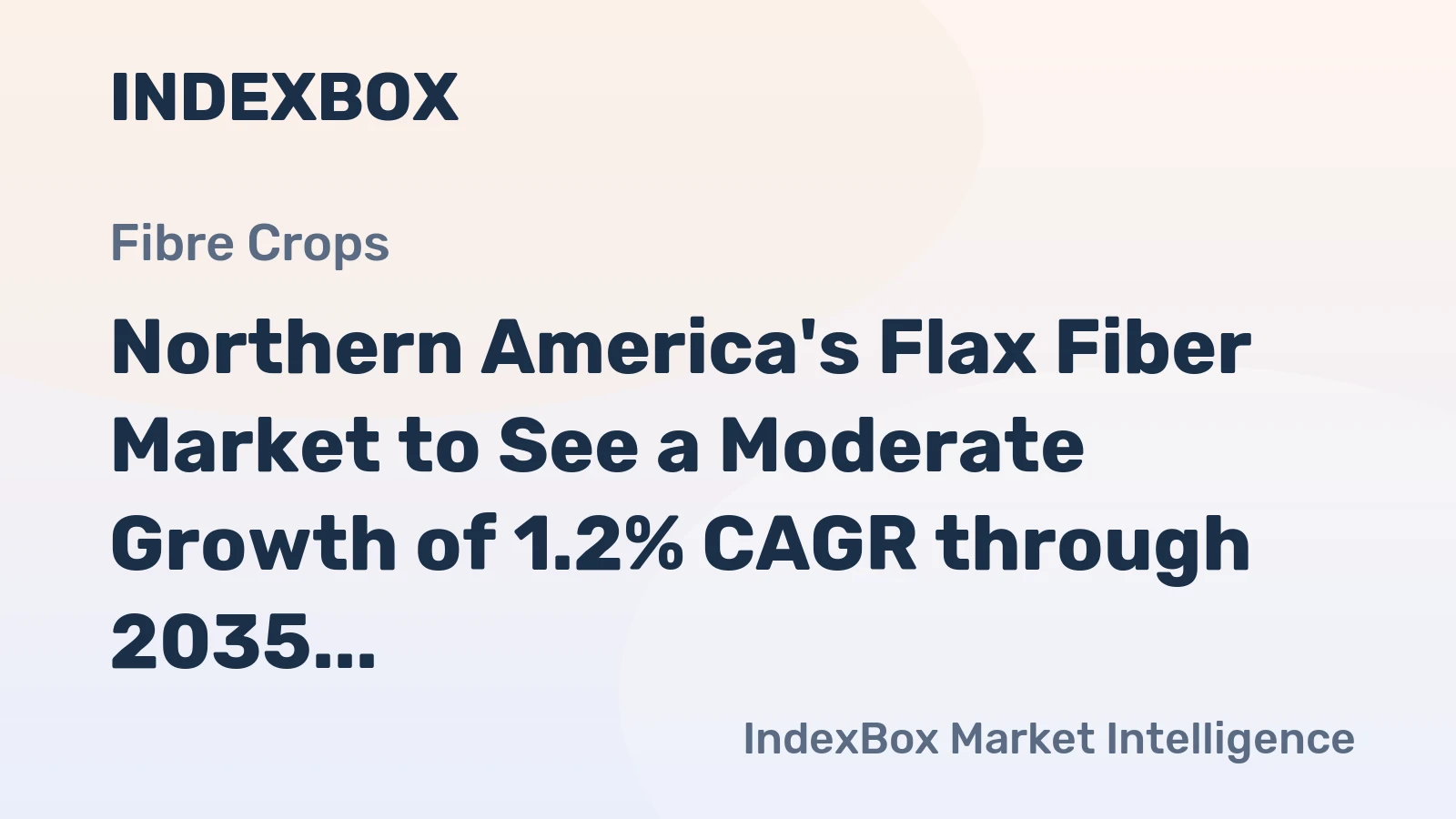 Northern America's Flax Fiber Market to See a Moderate Growth of 1.2% CAGR through 2035
