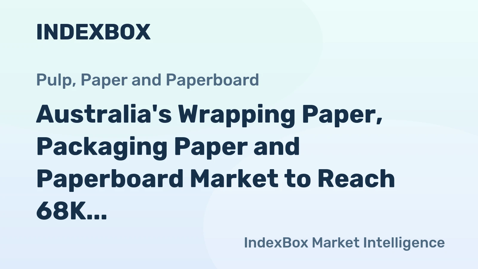 Australia's Wrapping Paper, Packaging Paper and Paperboard Market to Reach 68K Tons and $124M by 2035 with 5.0% and 5.2% CAGR