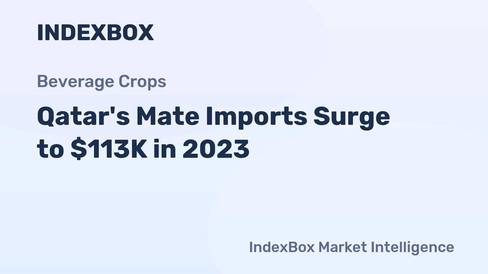Qatar's Mate Imports Surge to $113K in 2023