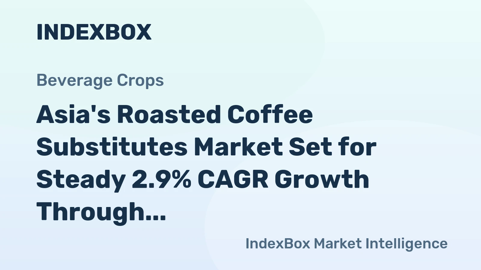 Asia's Roasted Coffee Substitutes Market Set for Steady 2.9% CAGR Growth Through 2035