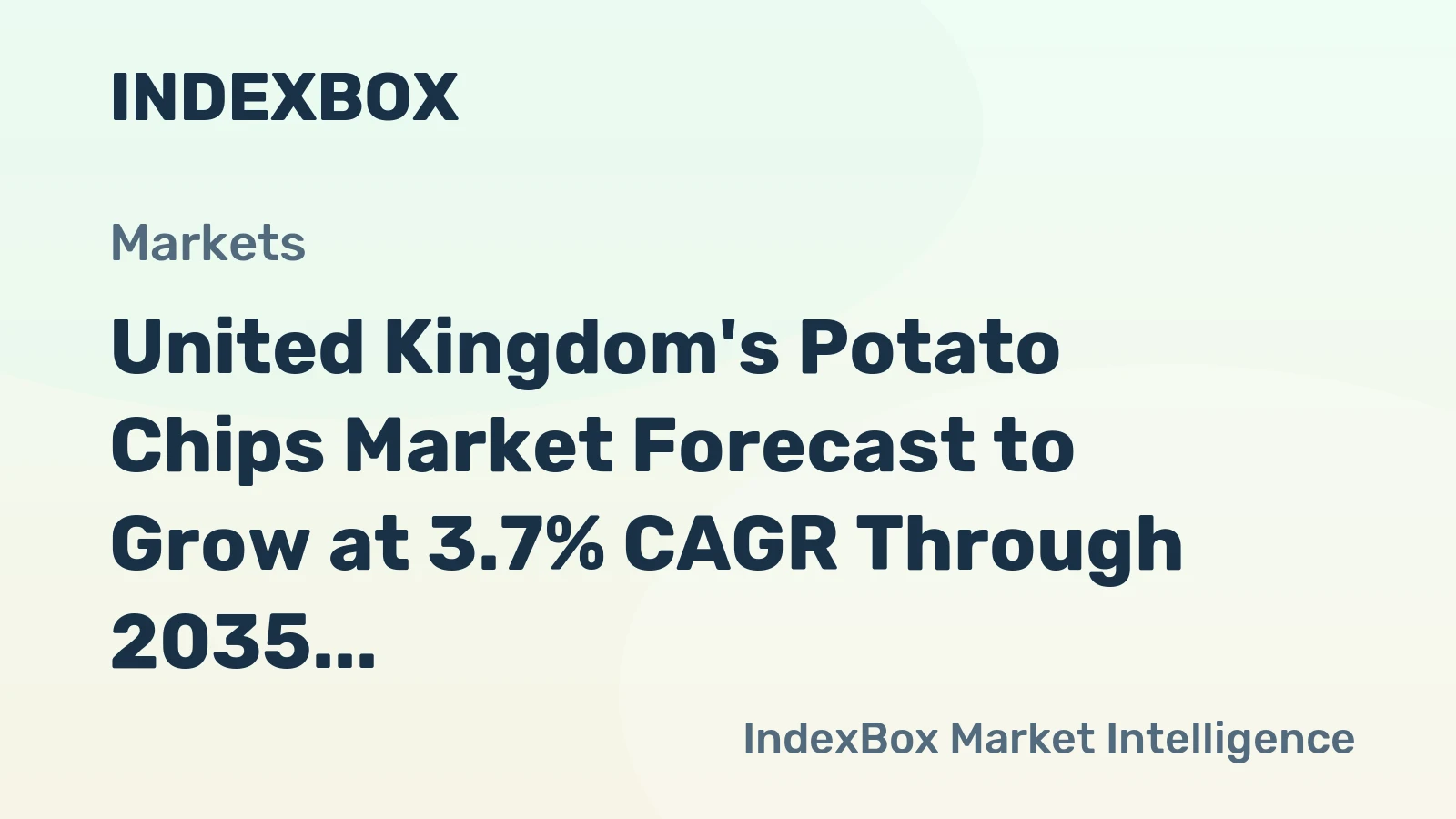 United Kingdom's Potato Chips Market Forecast to Grow at 3.7% CAGR Through 2035
