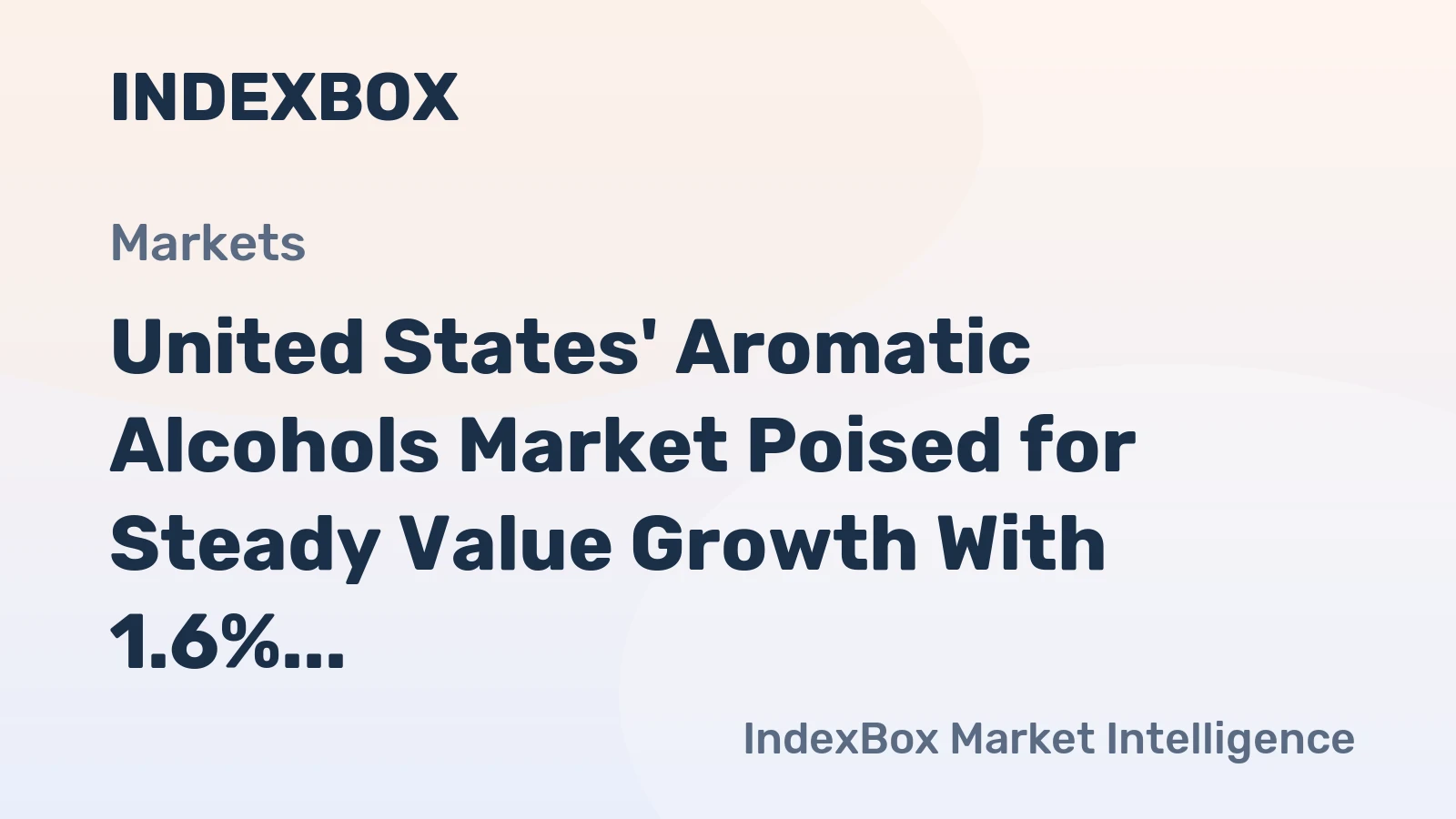 United States' Aromatic Alcohols Market Poised for Steady Value Growth With 1.6% CAGR Forecast