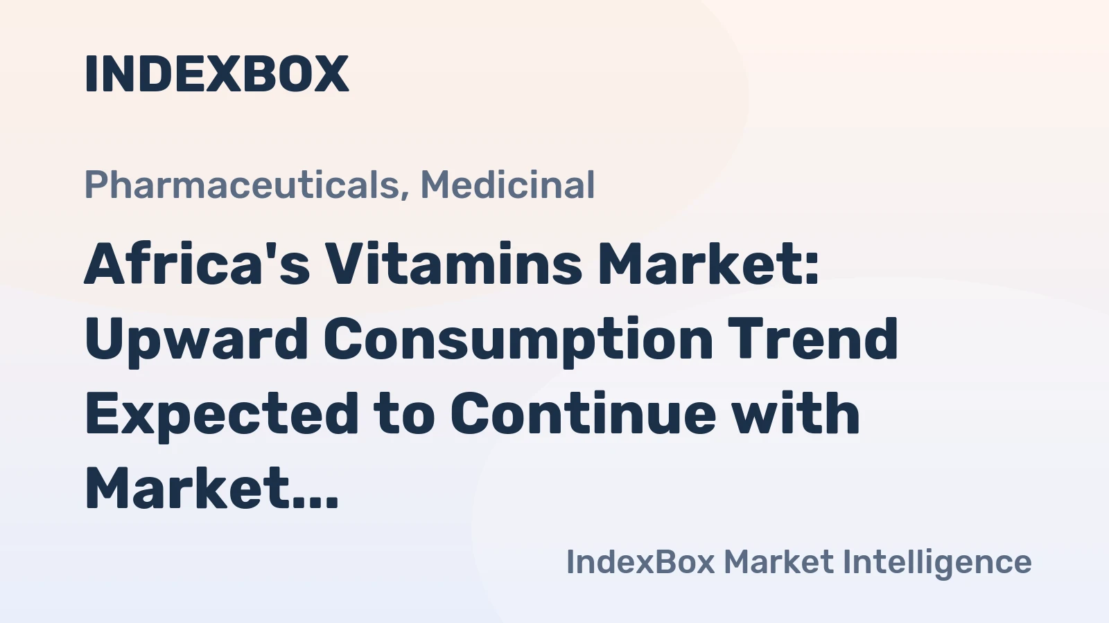 Africa's Vitamins Market: Upward Consumption Trend Expected to Continue with Market Volume Reaching 73K Tons and Value Reaching $787M by 2035