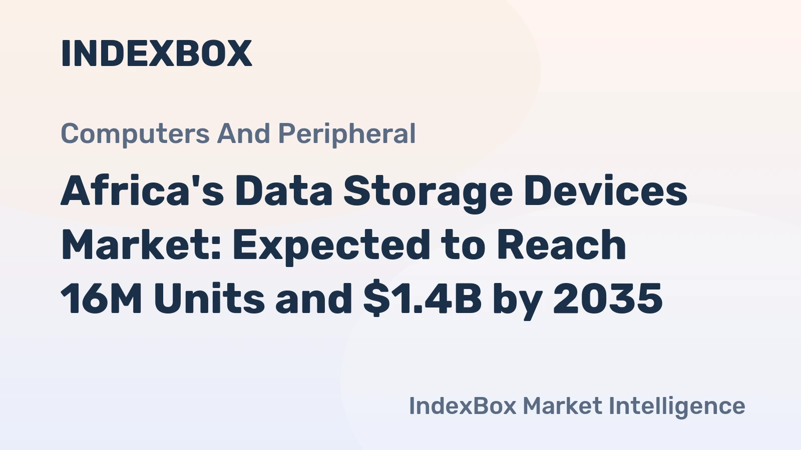 Africa's Data Storage Devices Market: Expected to Reach 16M Units and $1.4B by 2035