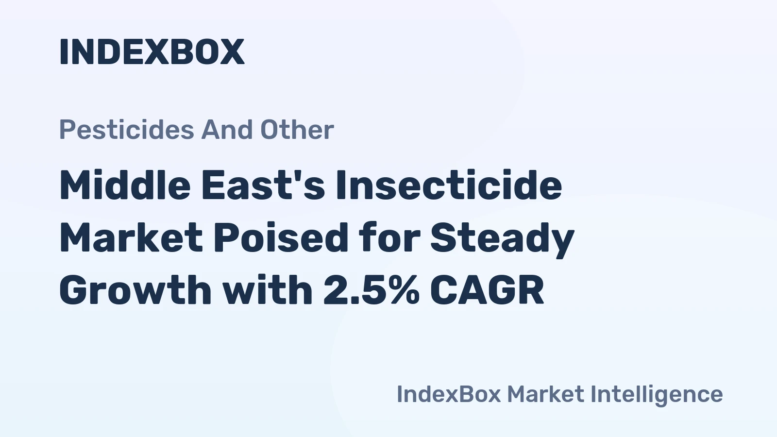 Middle East's Insecticide Market Poised for Steady Growth with 2.5% CAGR