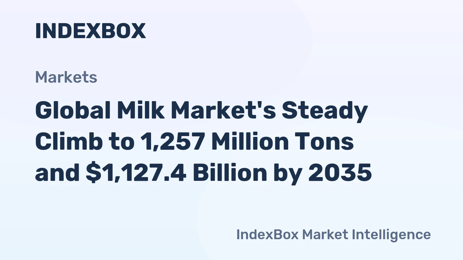 Global Milk Market's Steady Climb to 1,257 Million Tons and $1,127.4 Billion by 2035