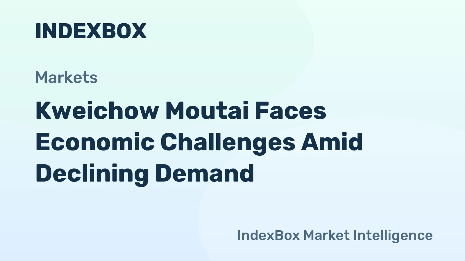 Kweichow Moutai Faces Economic Challenges Amid Declining Demand