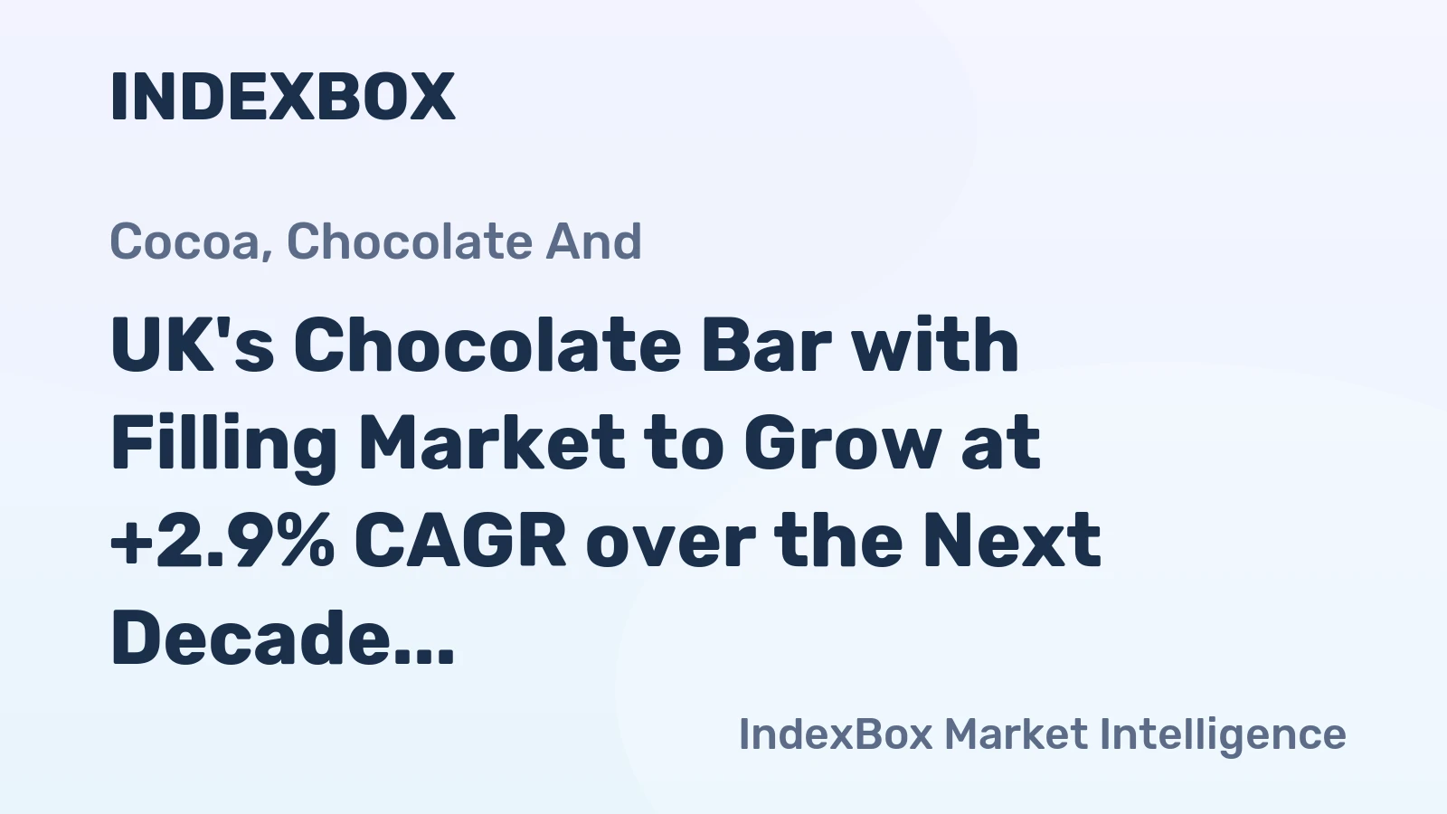 UK's Chocolate Bar with Filling Market to Grow at +2.9% CAGR over the Next Decade