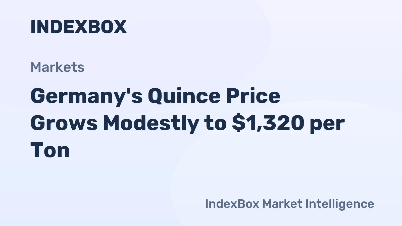 Germany's Quince Price Grows Modestly to $1,320 per Ton