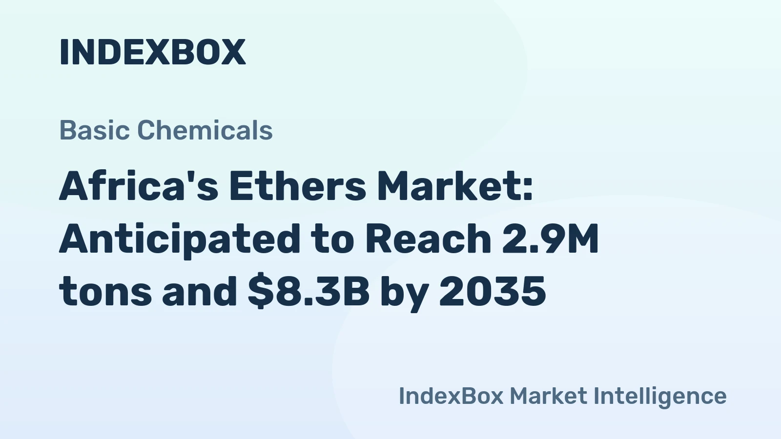 Africa's Ethers Market: Anticipated to Reach 2.9M tons and $8.3B by 2035