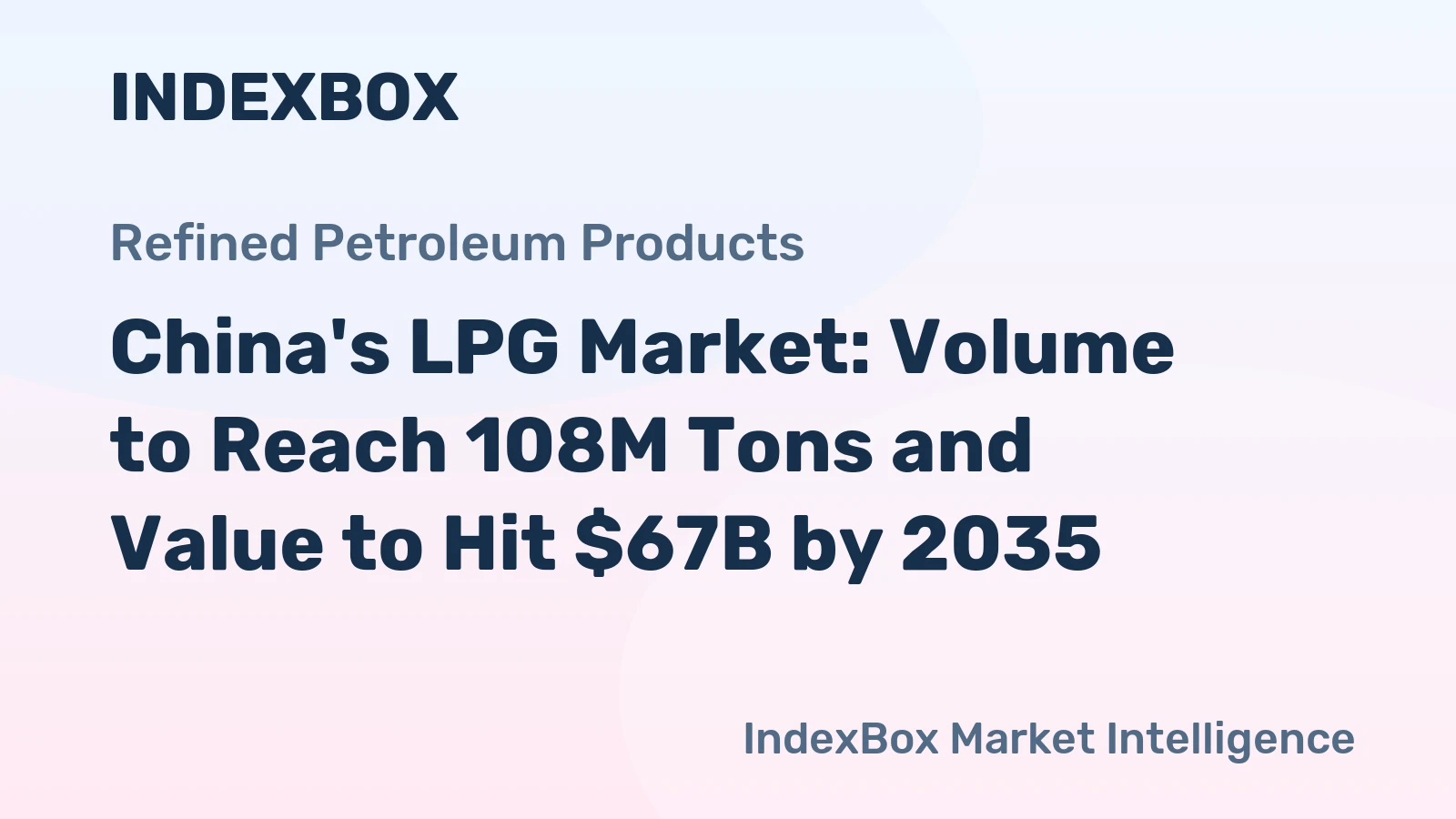 China's LPG Market: Volume to Reach 108M Tons and Value to Hit $67B by 2035