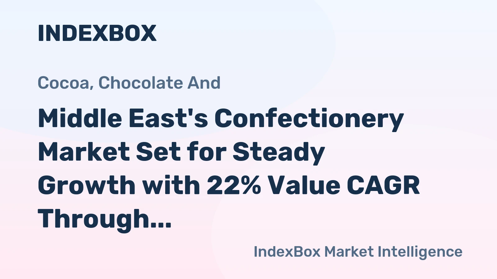 Middle East's Confectionery Market Set for Steady Growth with 22% Value CAGR Through 2035