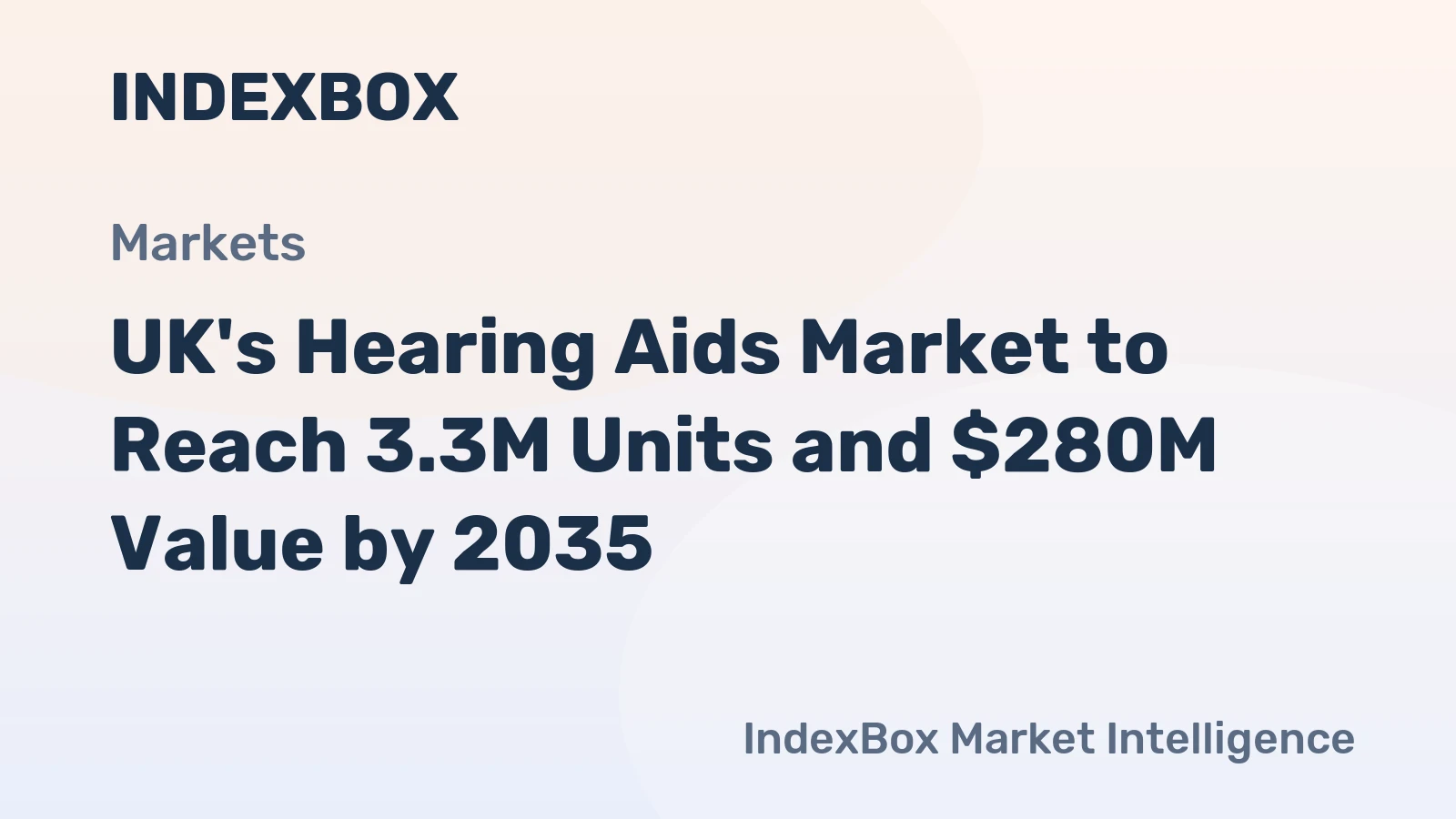 UK's Hearing Aids Market to Reach 3.3M Units and $280M Value by 2035
