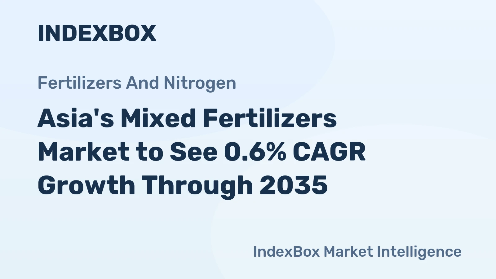Asia's Mixed Fertilizers Market to See 0.6% CAGR Growth Through 2035