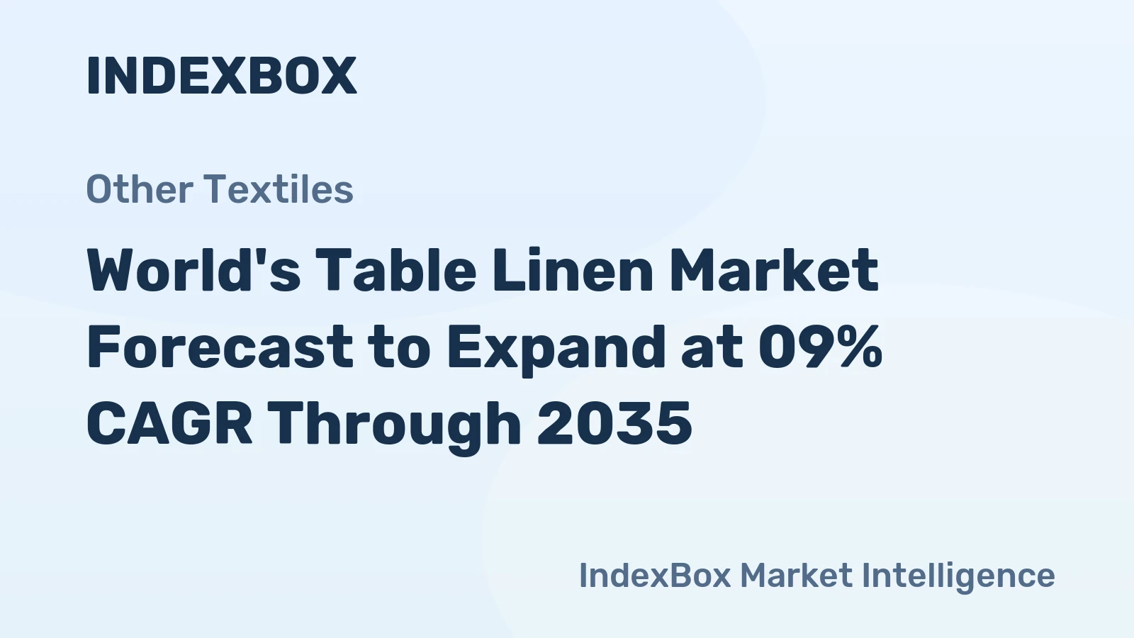 World's Table Linen Market Forecast to Expand at 09% CAGR Through 2035