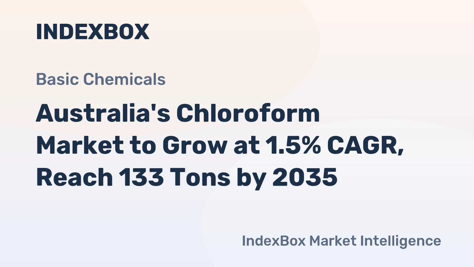 Australia's Chloroform Market to Grow at 1.5% CAGR, Reach 133 Tons by 2035