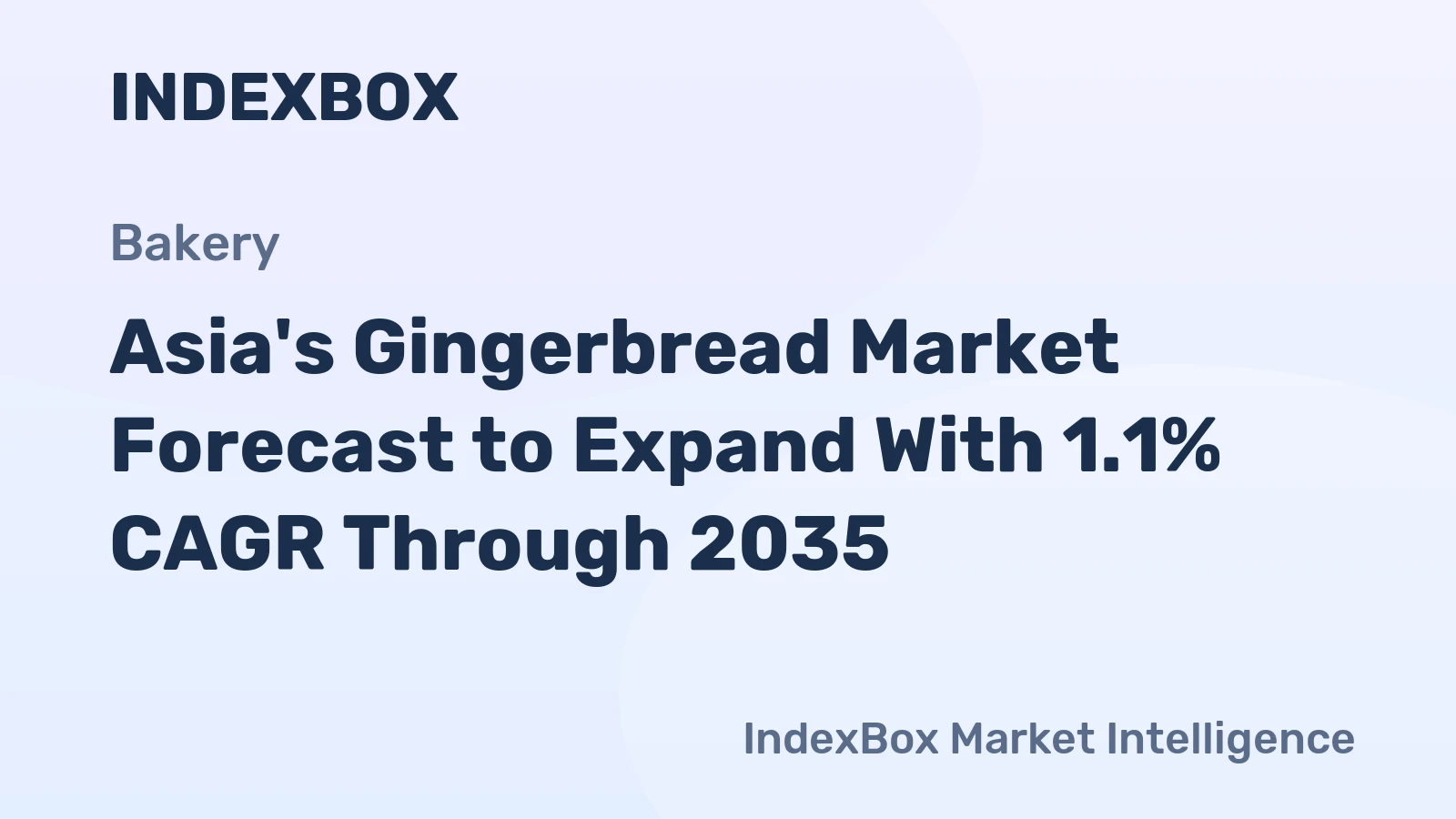 Asia's Gingerbread Market Forecast to Expand With 1.1% CAGR Through 2035