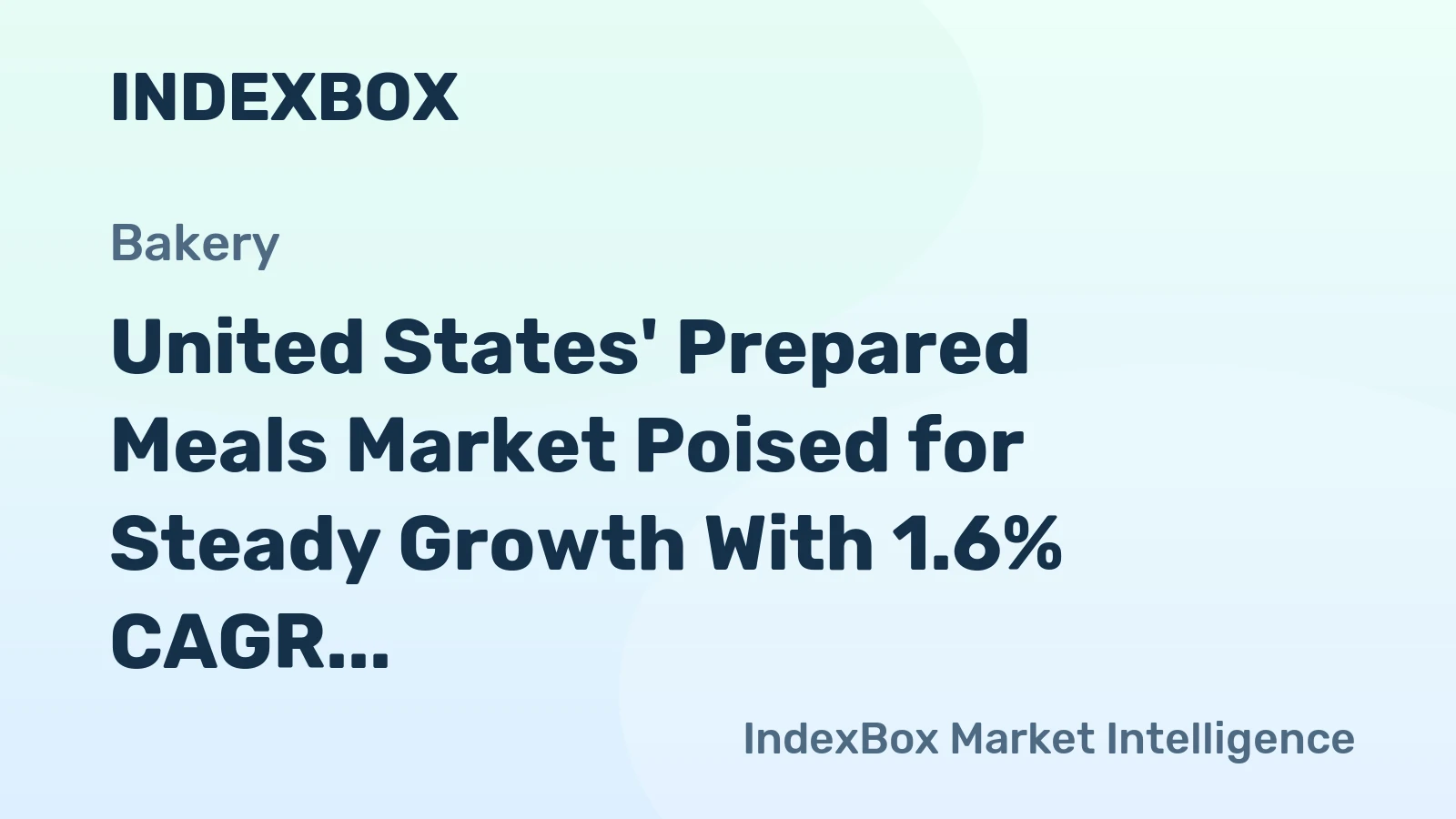 United States' Prepared Meals Market Poised for Steady Growth With 1.6% CAGR Through 2035