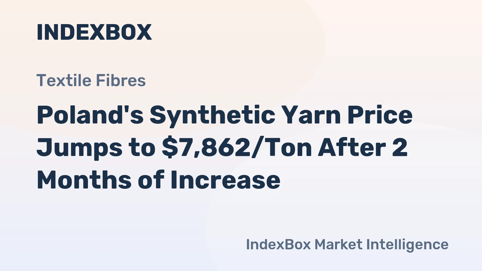 Poland's Synthetic Yarn Price Jumps to $7,862/Ton After 2 Months of Increase