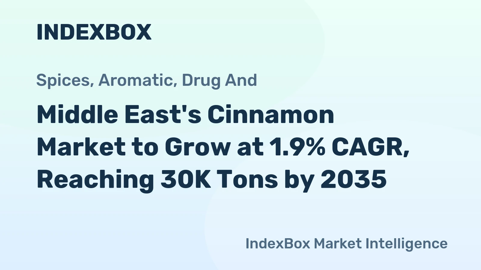 Middle East's Cinnamon Market to Grow at 1.9% CAGR, Reaching 30K Tons by 2035