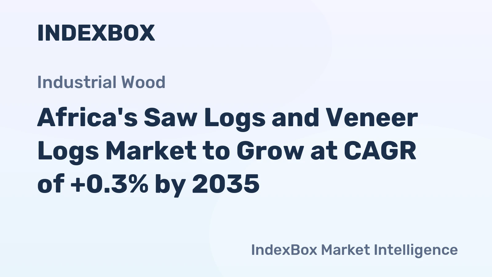 Africa's Saw Logs and Veneer Logs Market to Grow at CAGR of +0.3% by 2035